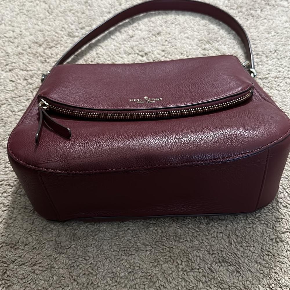Authentic Kate Spade Eggplant/Maroon Shoulder Bag - Gem